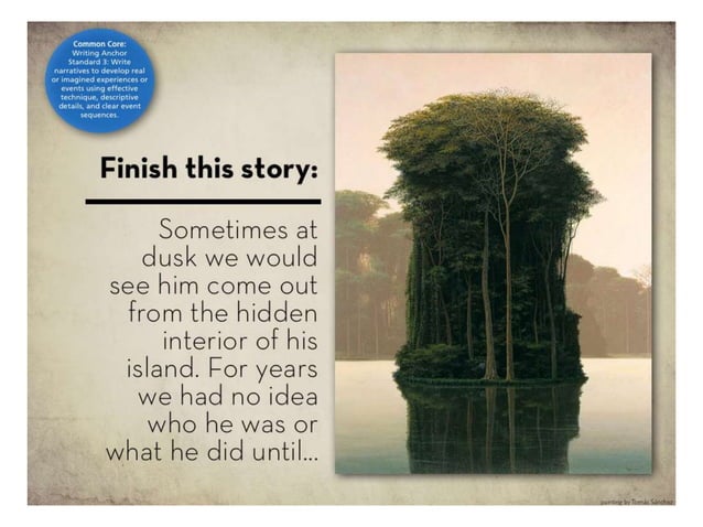 Creative visual writing prompts for studuents | PPTX | Drawing and ...