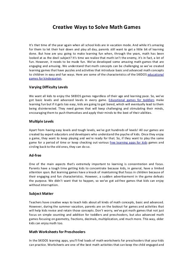 Creative Ways To Solve Math Games pdf creative-ways-to-solve-math-games-pdf