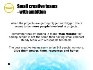 Frantic After Work: Creative work culture | PPT