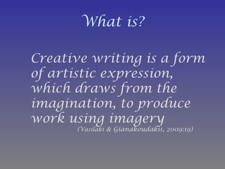 Creative writing | PPT