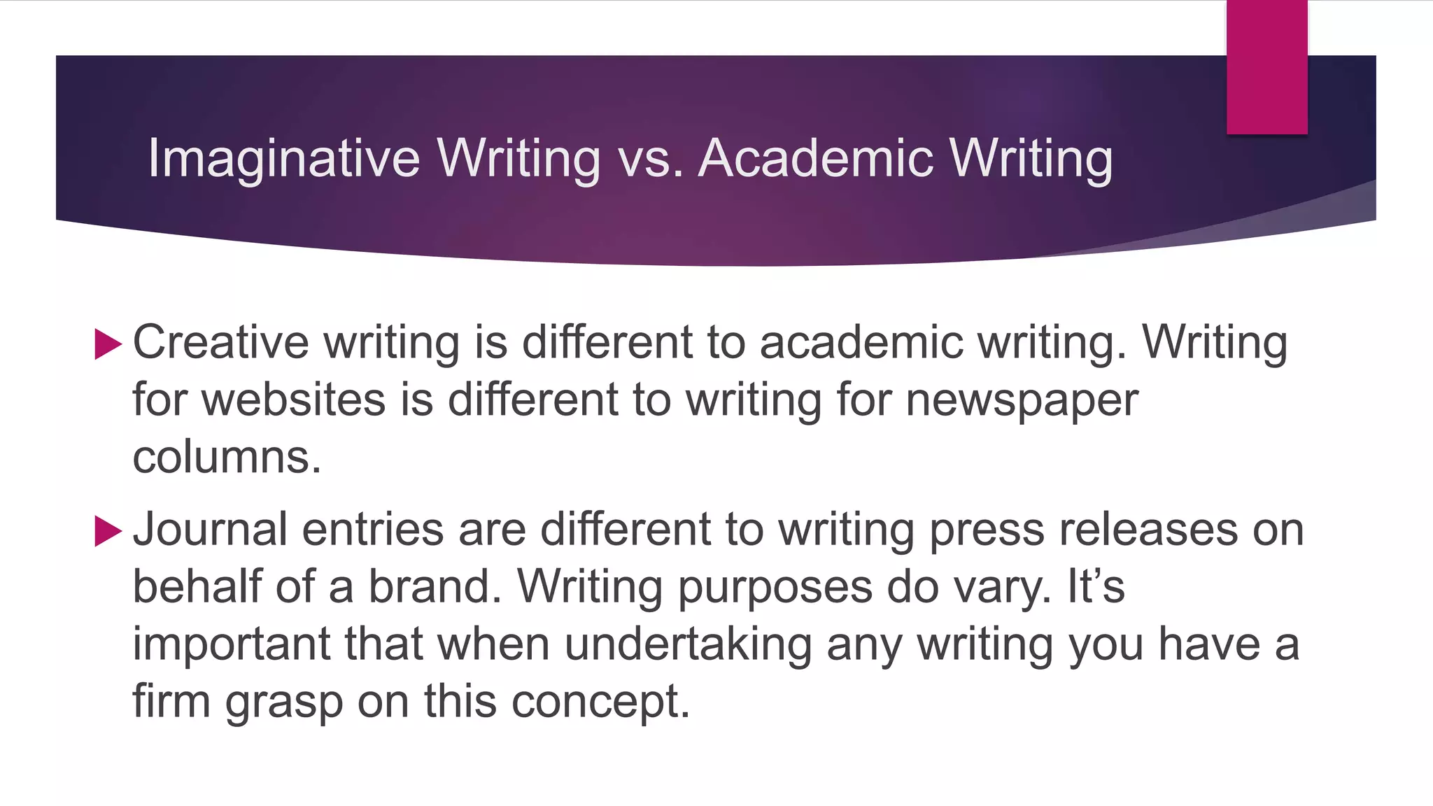 Creative writing | PPTX