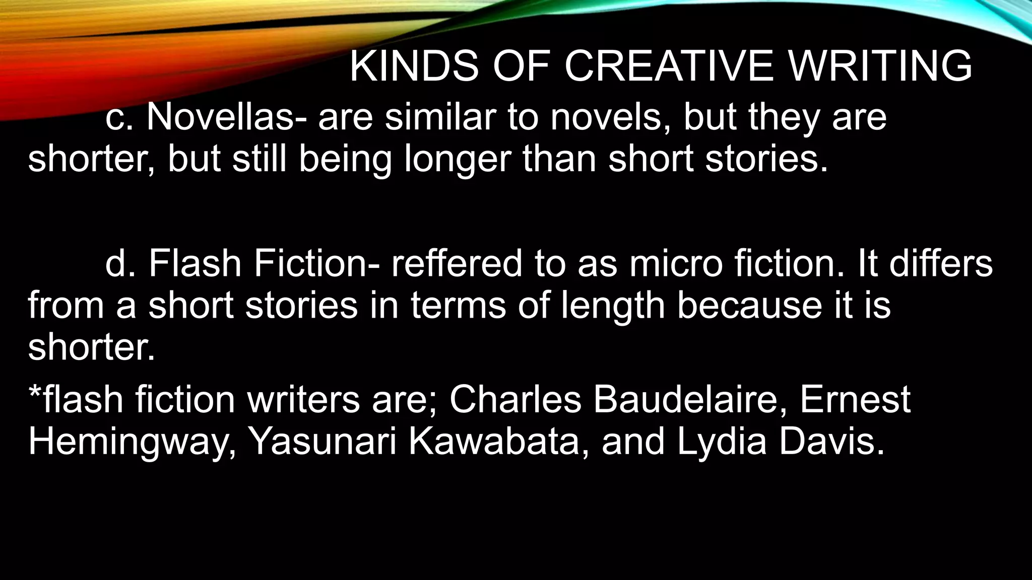 Creative writing lesson 1 | PPTX