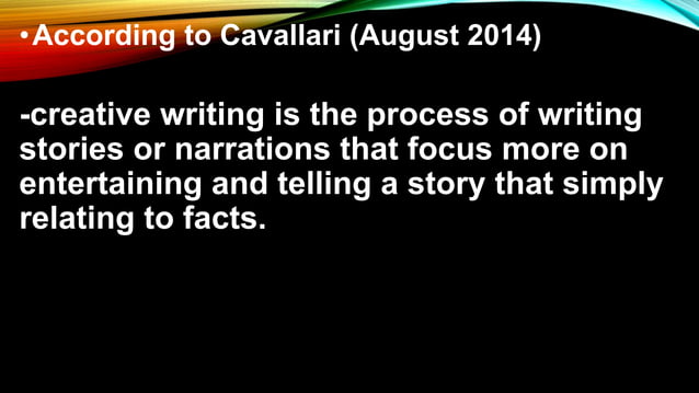 Creative writing lesson 1 | PPTX