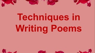 CREATIVE WRITING- 2.pptx | Poetry | Books and Literature