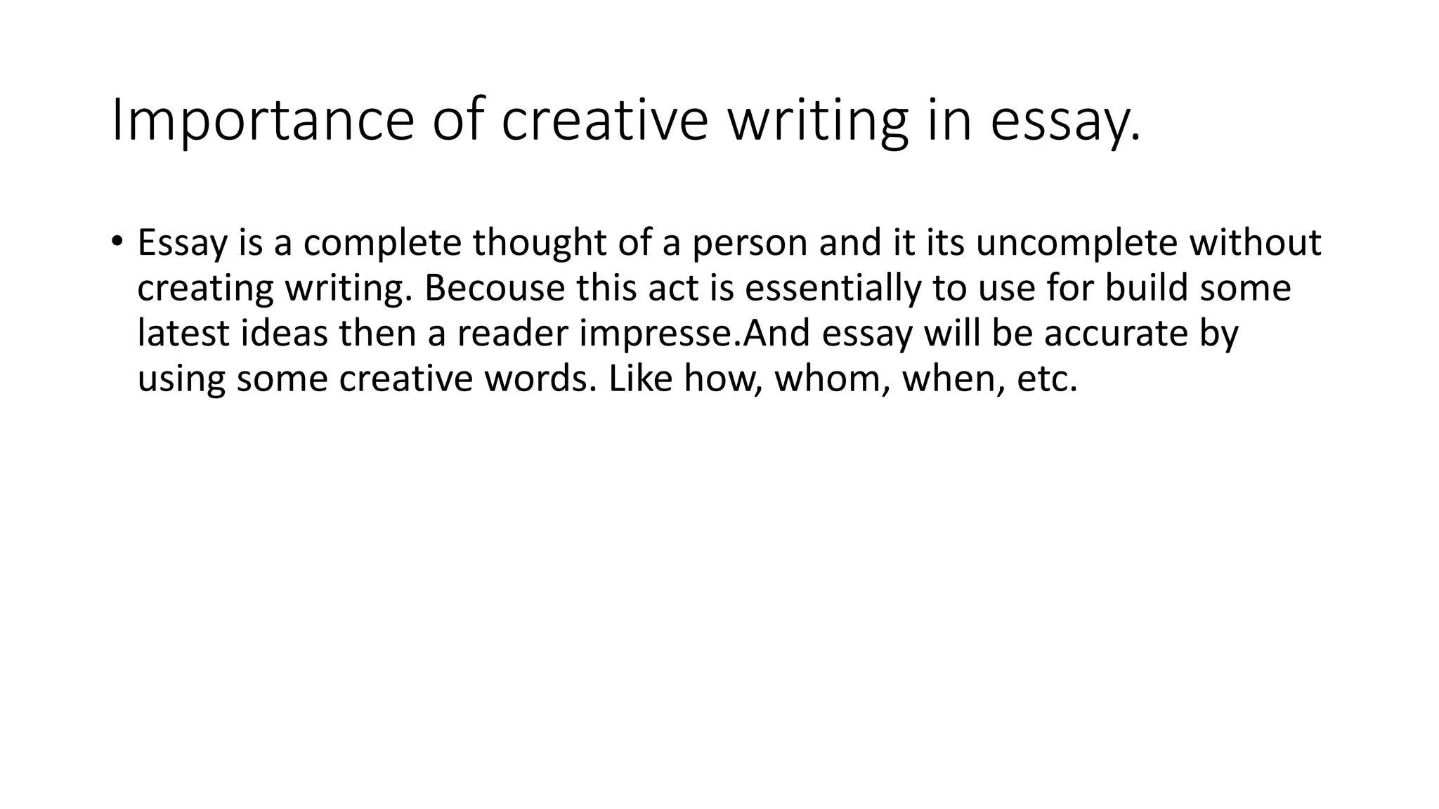 Creative writing^ | PPT