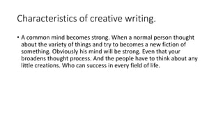 Creative writing^ | PPT