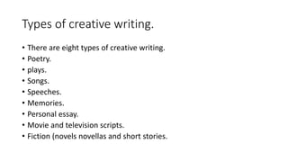Creative writing^ | PPT