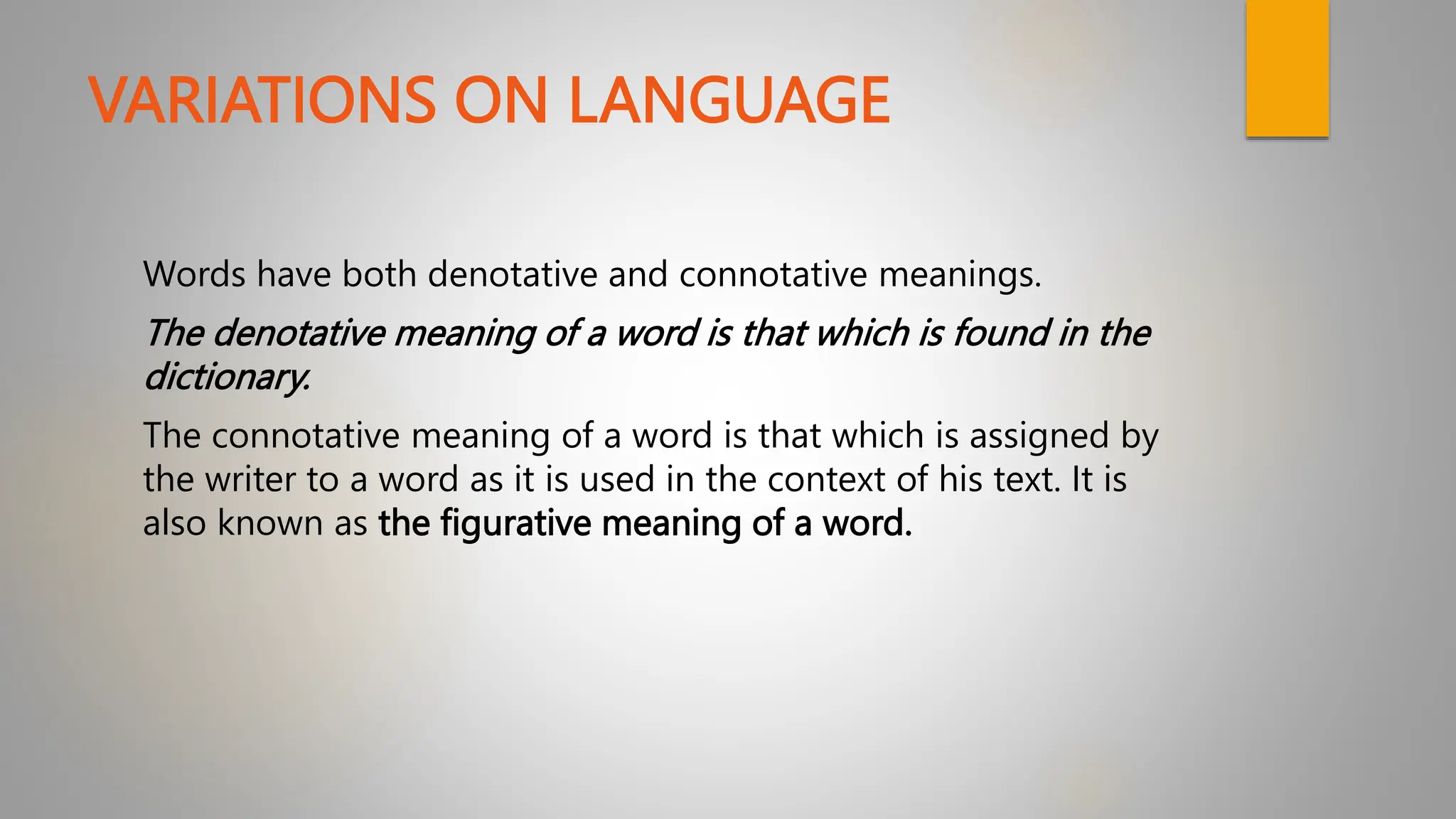 What is creative writing? USe of figurative languages and sensory ...