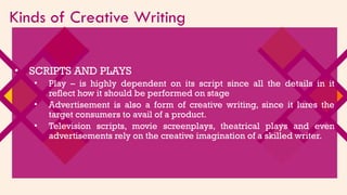 Creative Writing Powerpoint Presentation | PPTX