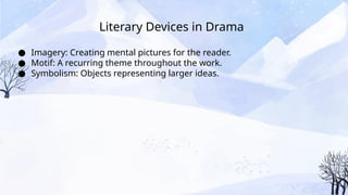 Creative Writing: Drama and its forms, techniques, and literary devices ...
