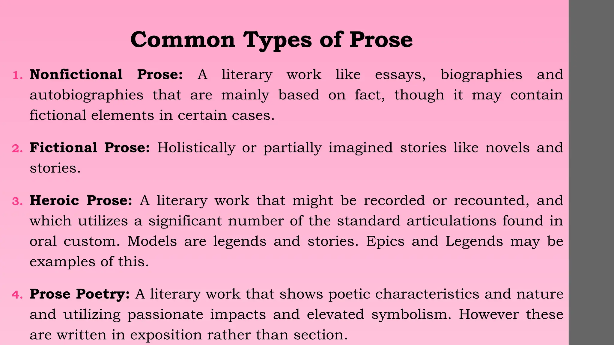 Creative Writing- Elements Techniques, and Literary Devices | PPTX