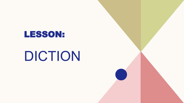 Diction Presentation with EAPP mixed for Grade 11. | PPT