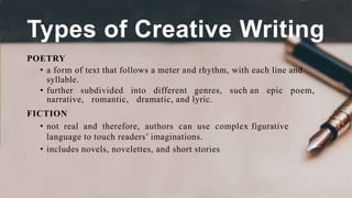 CREATIVE WRITING Introductory Nature and Language | PPTX