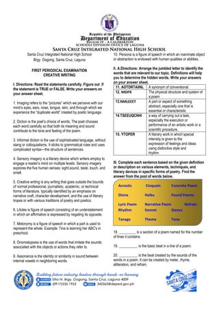 Creative Writing 1st Periodical Exam.docx