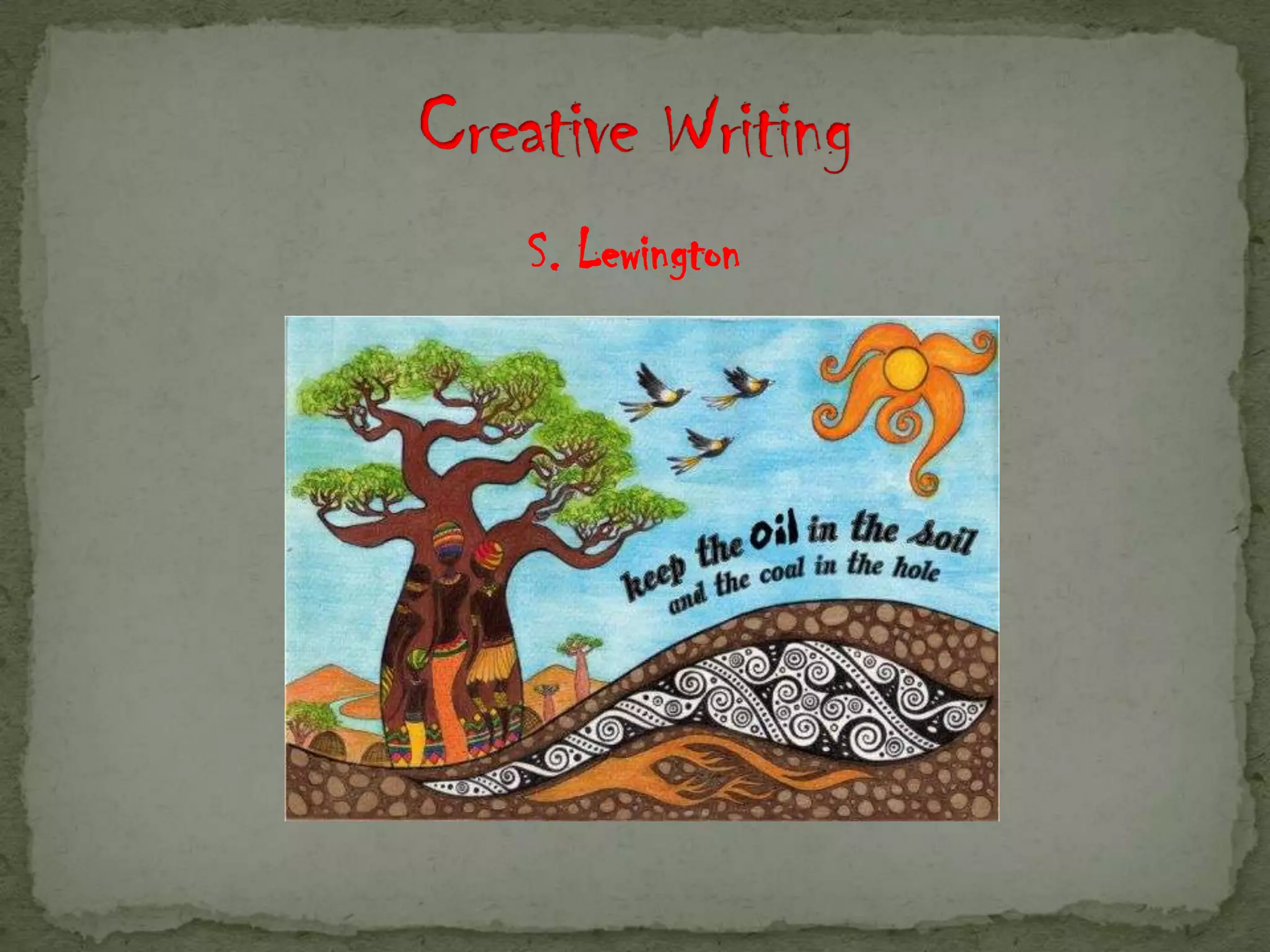 Creative Writing Powerpoint | PPTX
