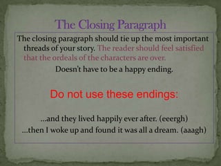 Creative Writing Powerpoint | PPTX