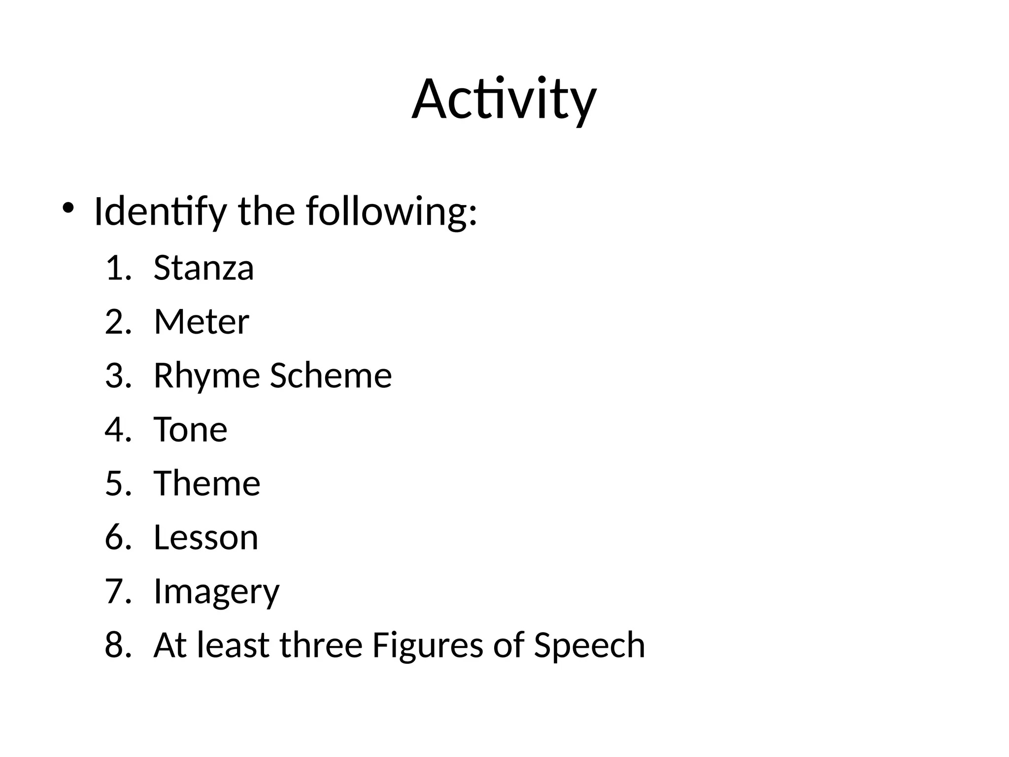 Poetry: Its Elements and Literary Techniques and Devices | PPTX