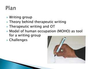 Writing – A Powerful Tool Enabling Occupational Participation | PPTX