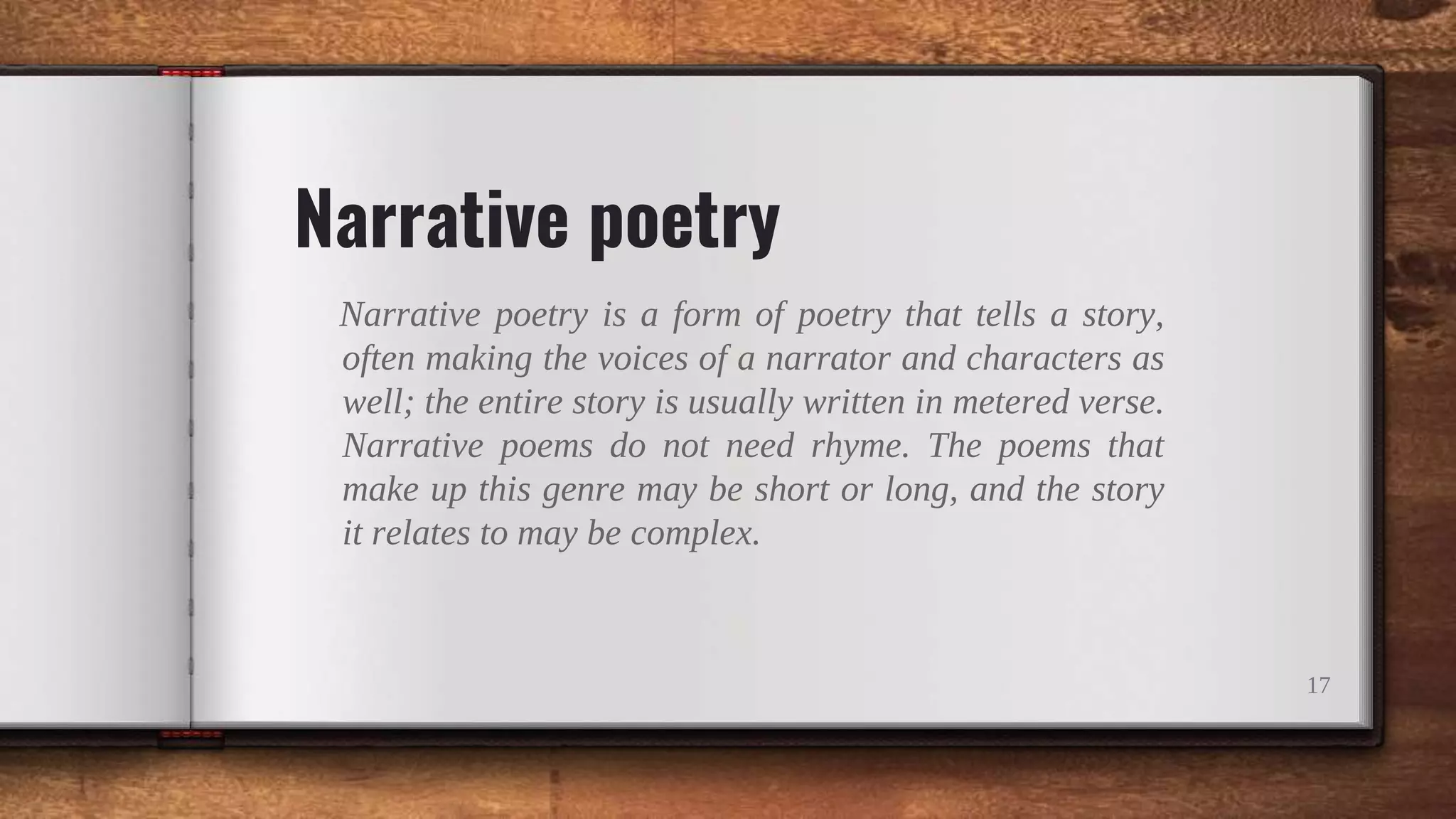 Types of Poetry | PPTX