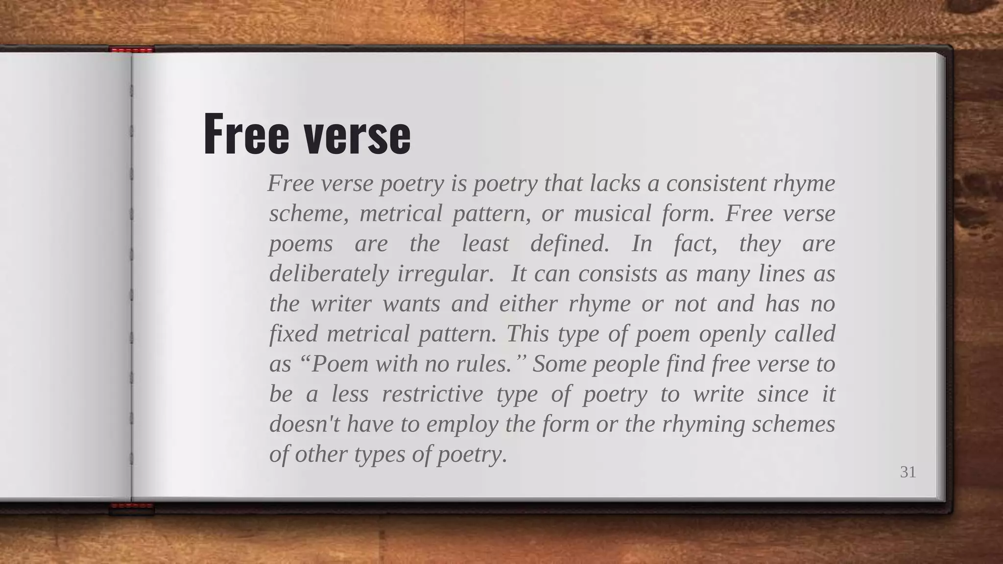 Types of Poetry | PPTX