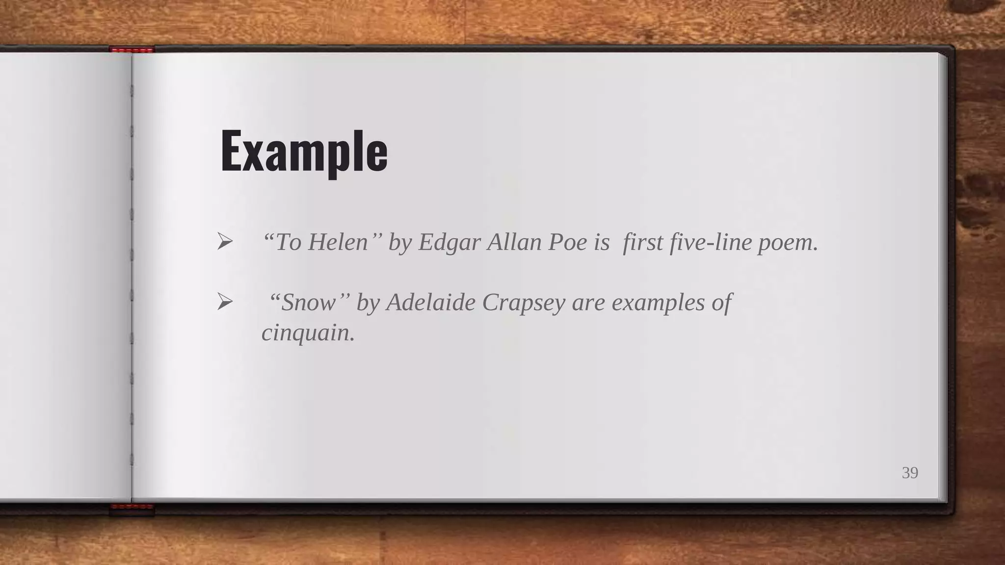 Types of Poetry | PPTX