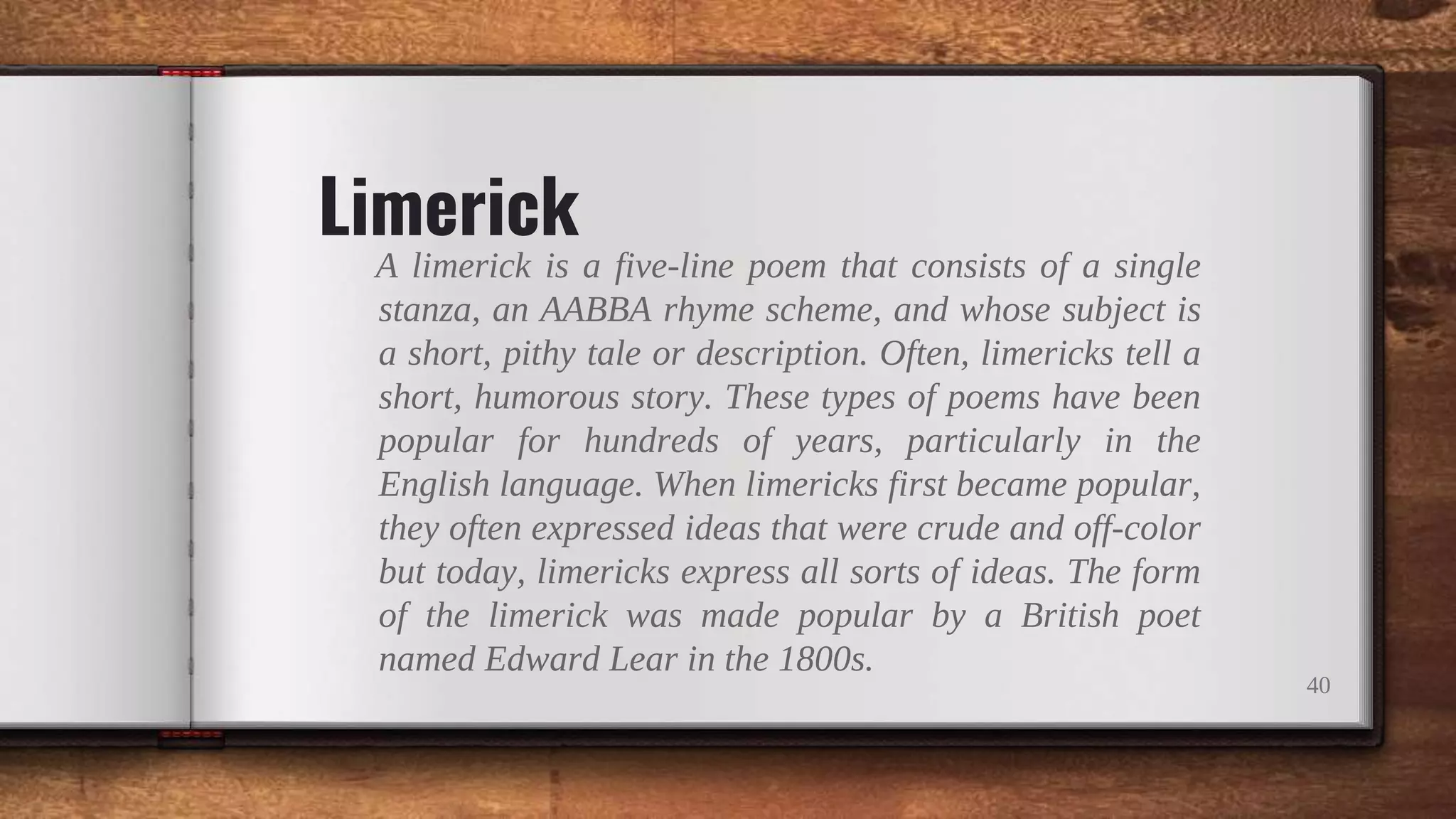 Types of Poetry | PPTX