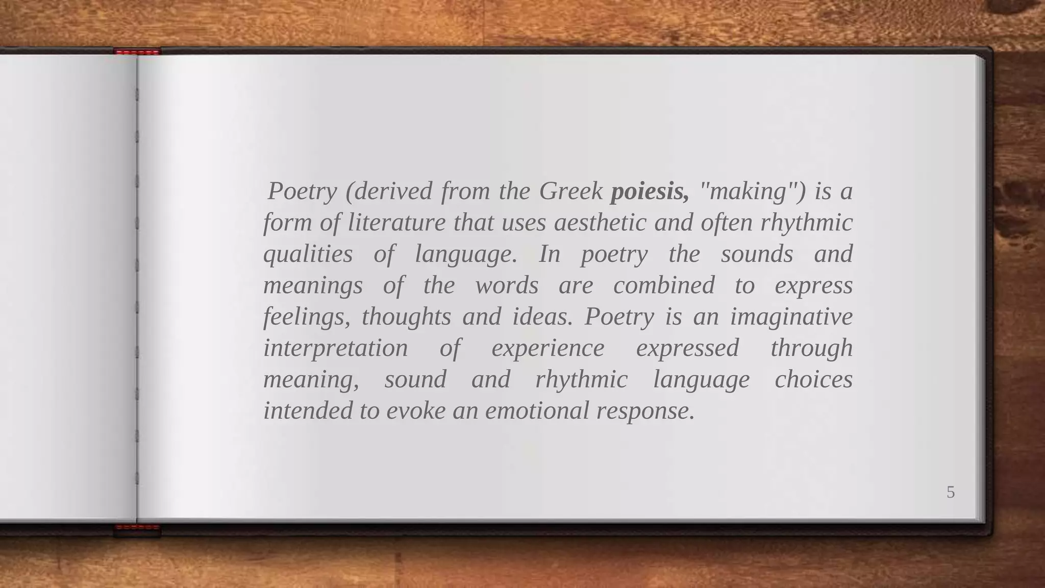 Types of Poetry | PPTX