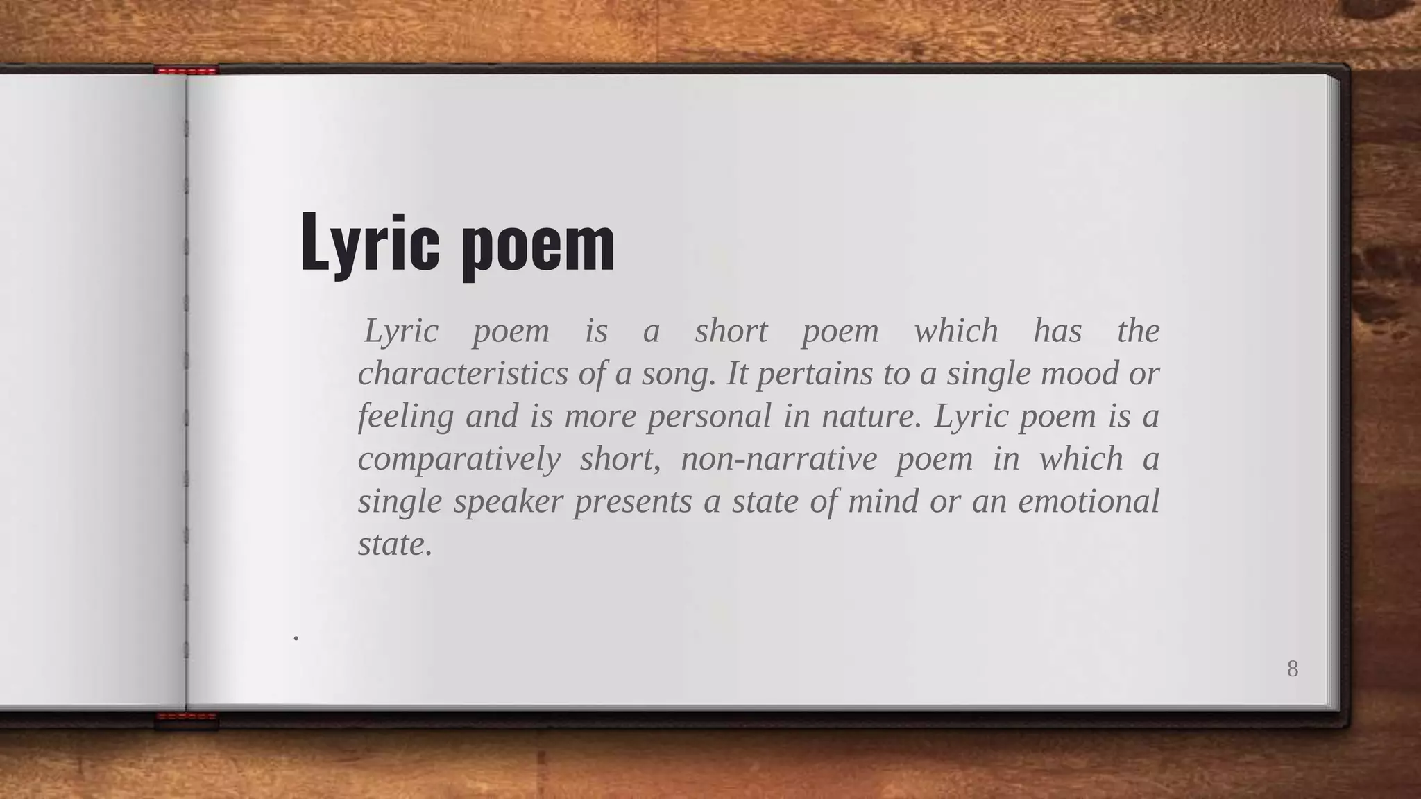 Types of Poetry | PPTX