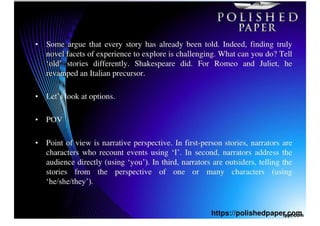 Creative Writing Fiction | PPT