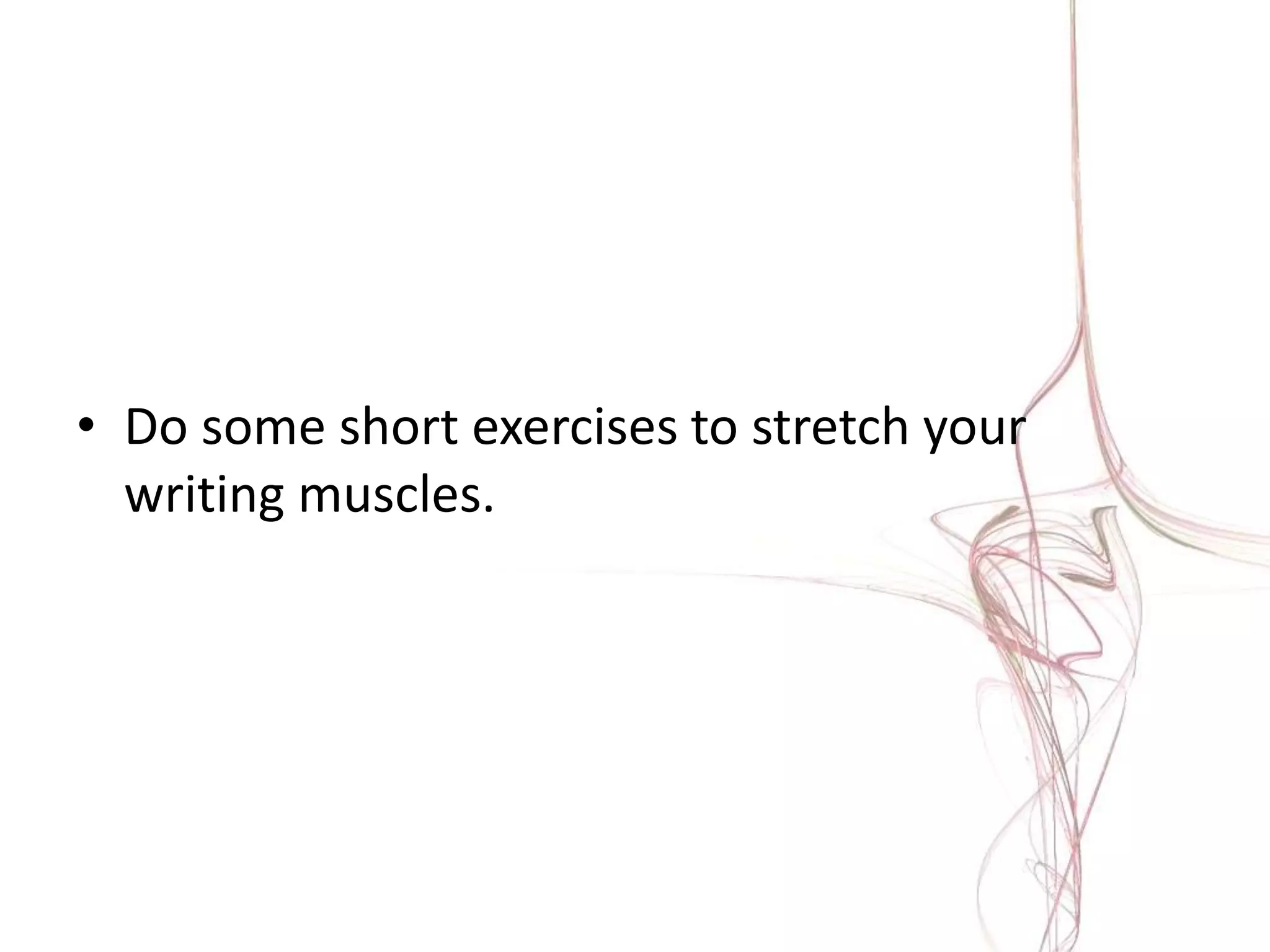 Creative Writing For Beginners | PPTX | Fitness and Exercise | Healthy ...