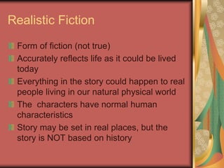 Creative writing genre POWERPOINT Types of Genre.ppt