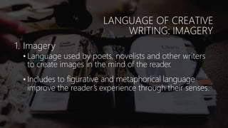 CREATIVE WRITING (INTRODUCTION).pptx | Fiction | Books and Literature