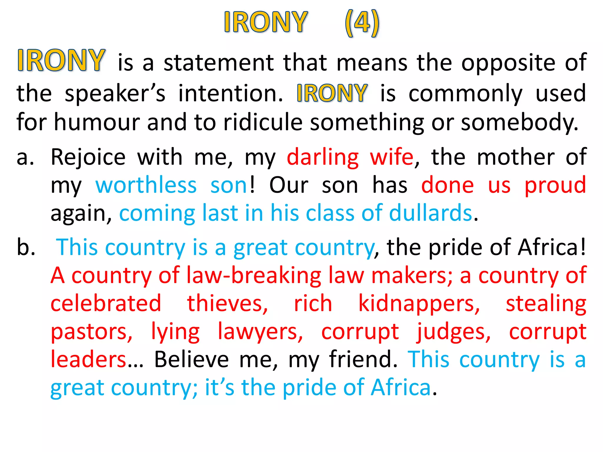 Creative writing: Literary devices | PPTX