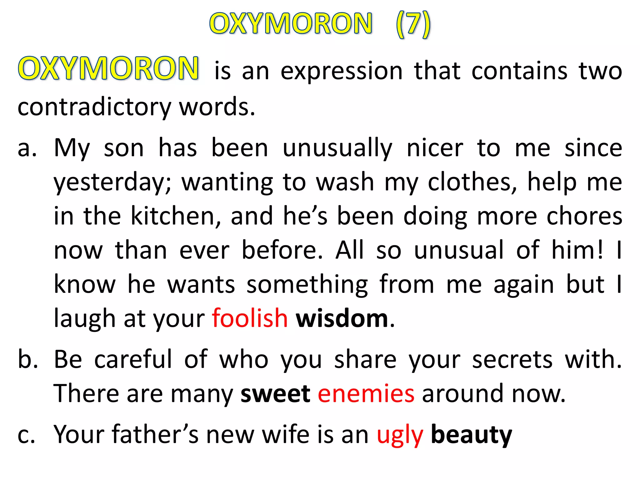 Creative writing: Literary devices | PPTX