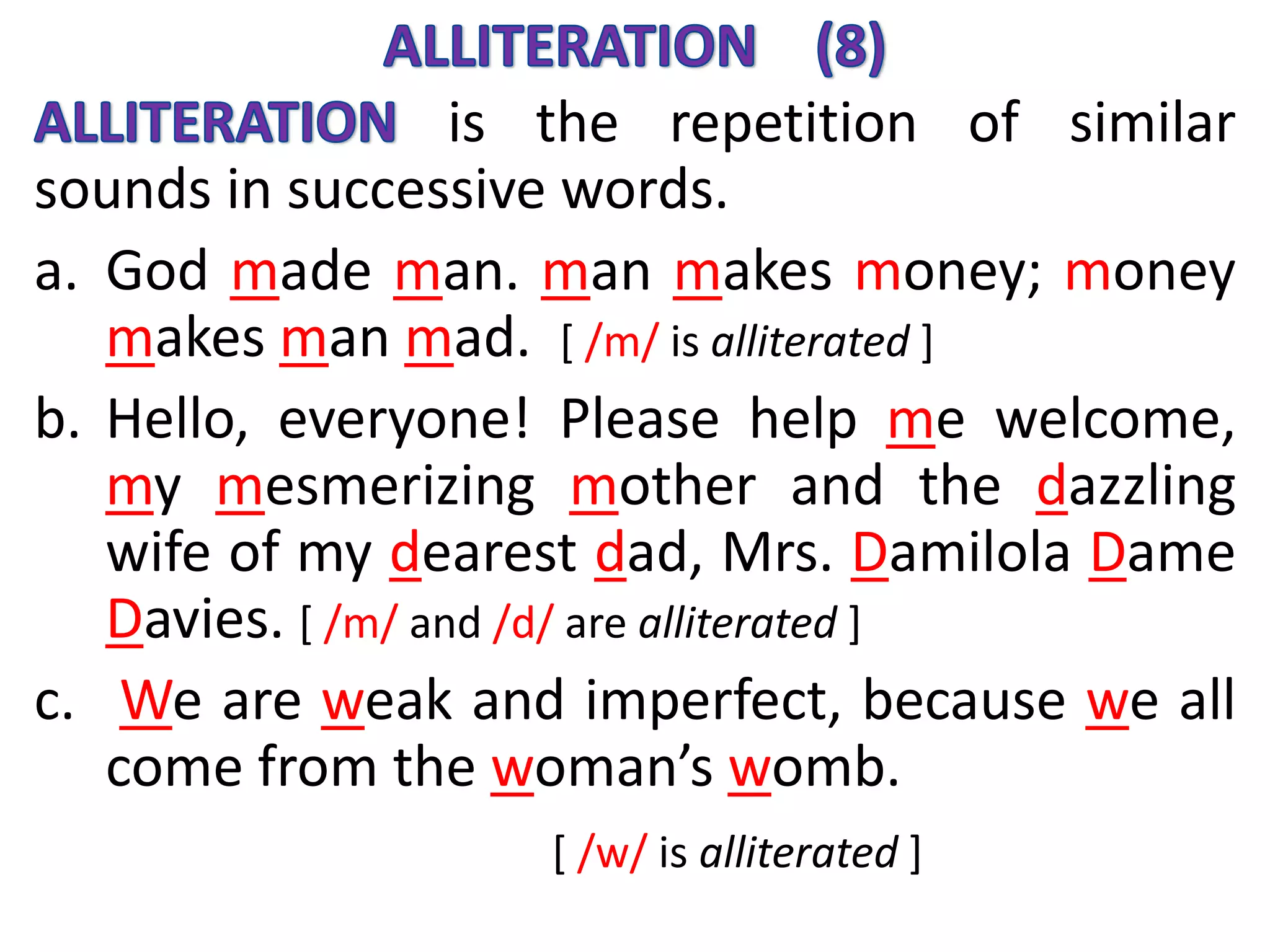 Creative writing: Literary devices | PPTX