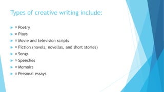 Creative writing PPT 1.pptx