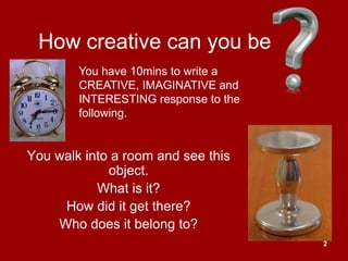 Creative writing prompts | PPTX