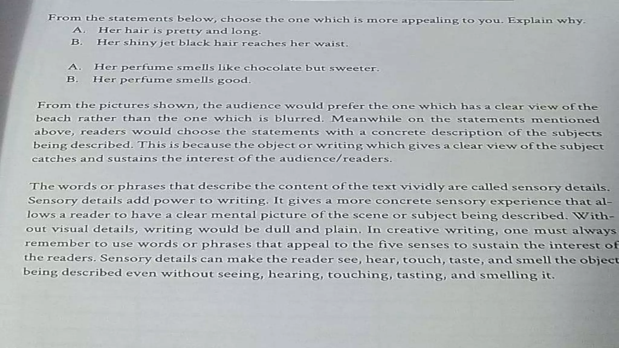 Creative writing q1 week 1 | PPTX