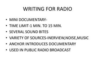 Creative writing section 2 unit 1 | PPTX