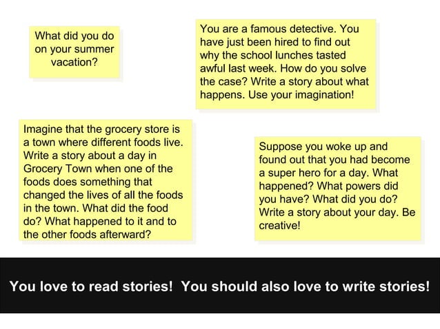 Creative writing structure
