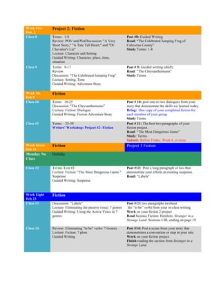 Creative writing syllabus | PDF