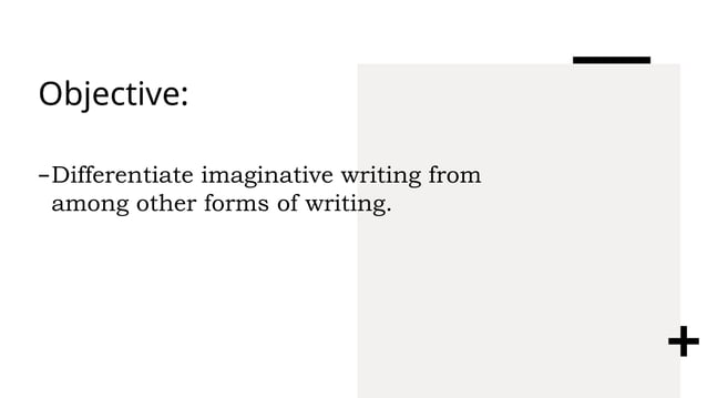 Creative Writing vs Technical writing for Creative Writing Subject | PPTX