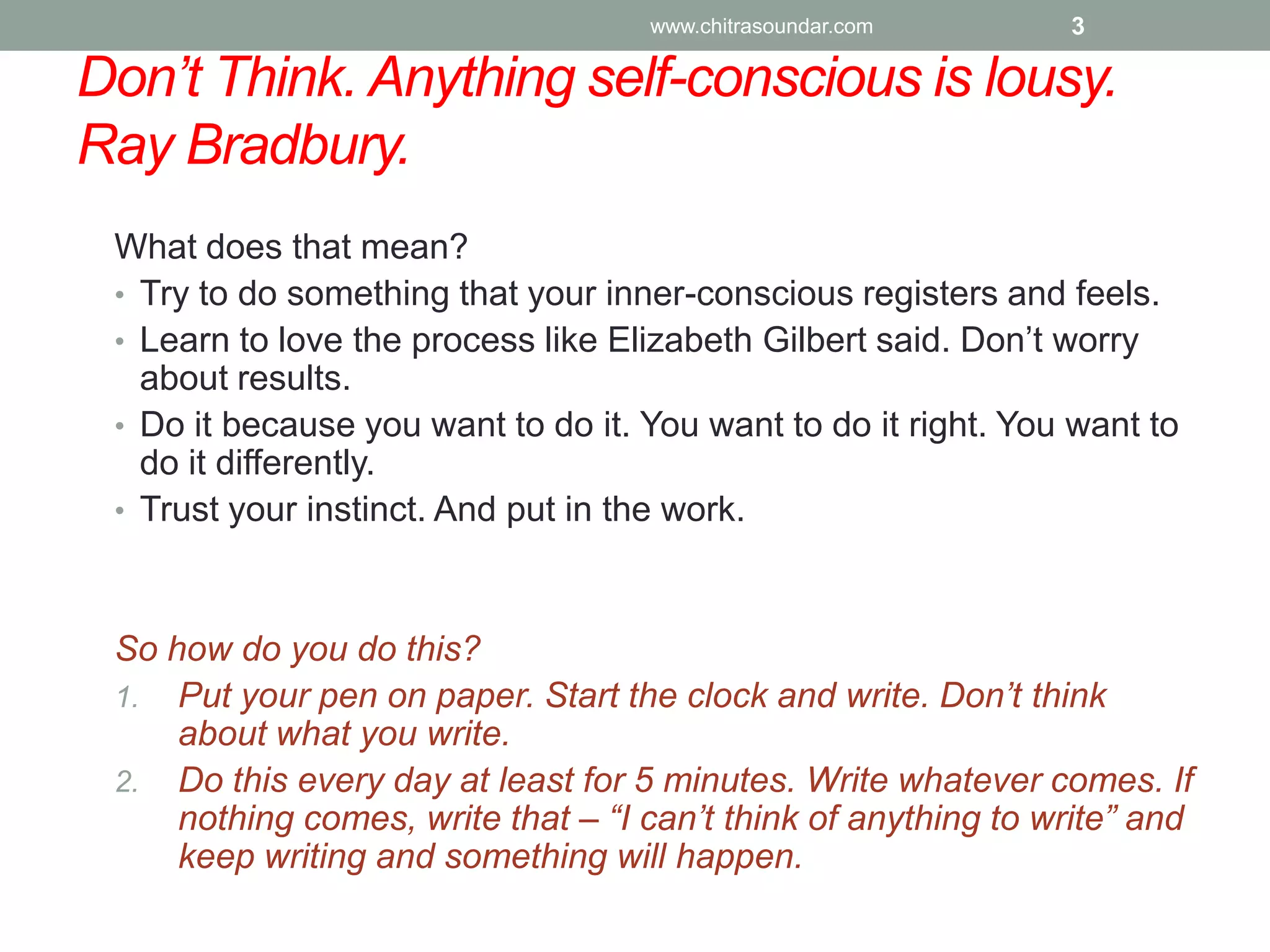 Creative writing year7 | PPTX