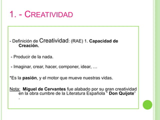 Creatividad | PPTX