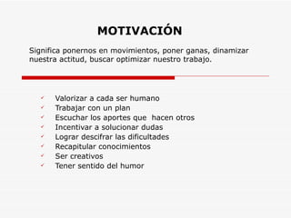 Creatividad, motivacion y autoestima | PPT