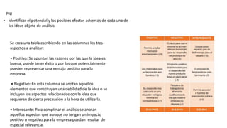 Creatividad y desarrollo de ideas | PPTX