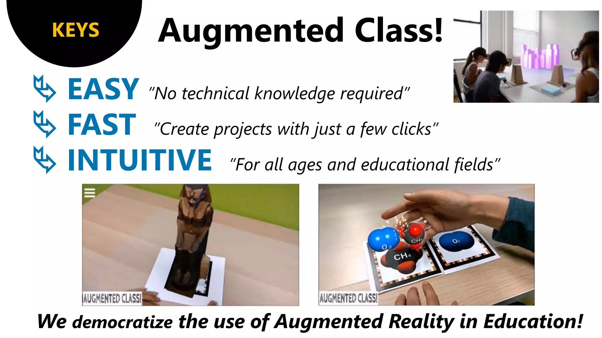 Augmented Reality for Education! - Augmented Class! - EdTech School - K6 & K12 | PPT