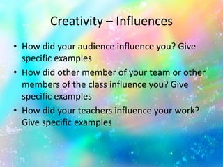 Creativity In A2 Media | PPT
