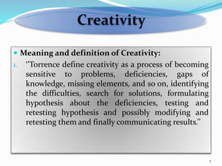 Creativity | PPTX