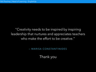 Creativity in the english language classsroom | PPT